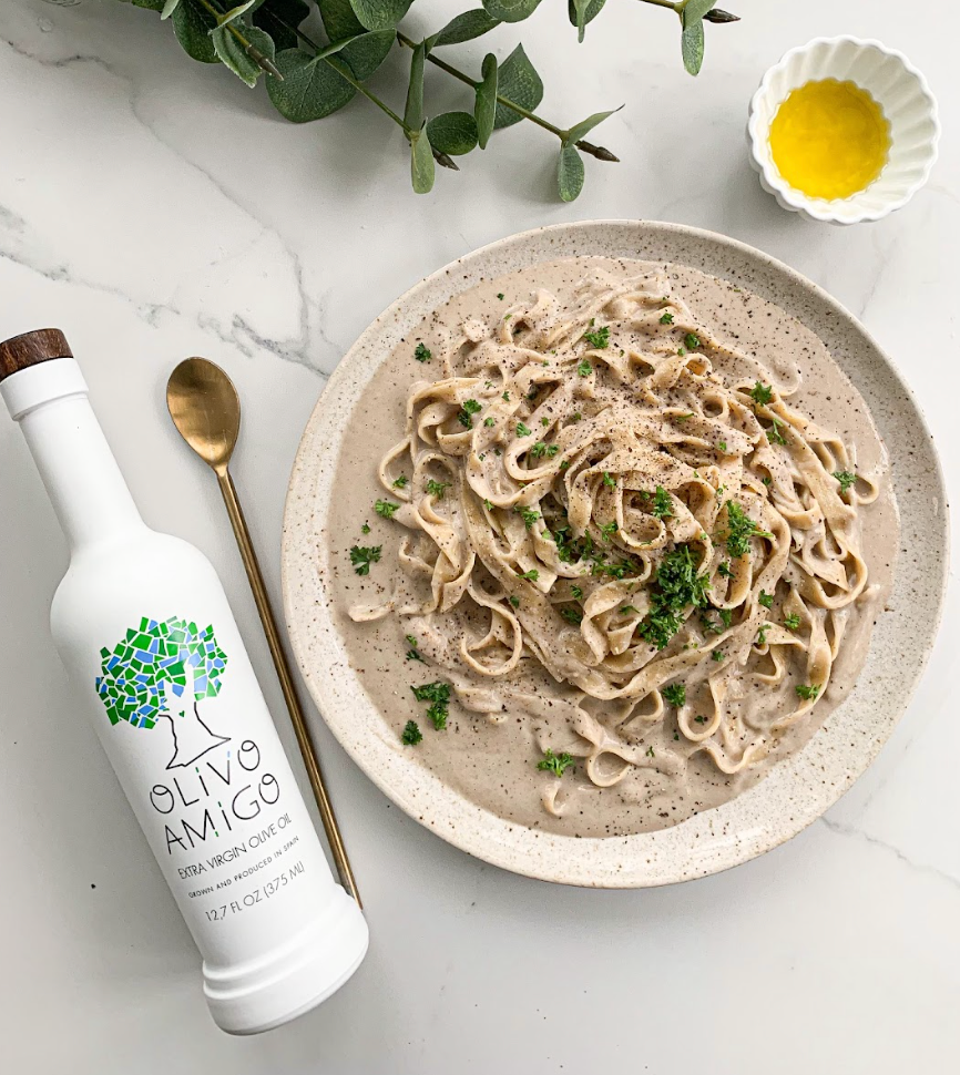 Creamy Dairy Free Mushroom Pasta – OLIVO AMIGO